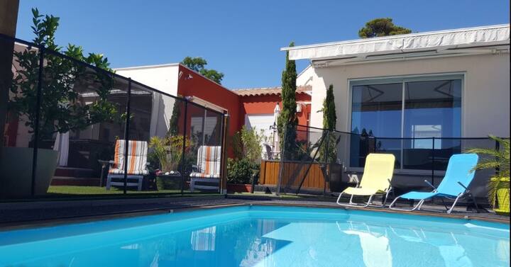 Frontignan Villa Piscine Tout Confort - Sète