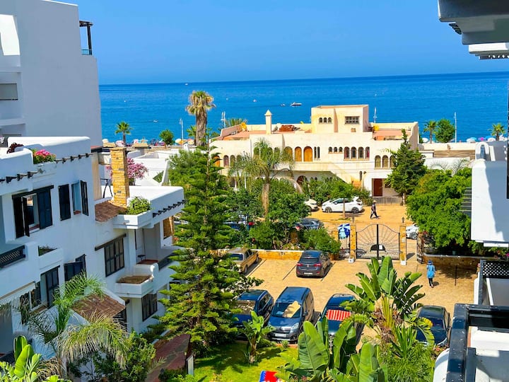 ÉLégant Avec Vue Sur Mer Et Piscine - Oued Laou