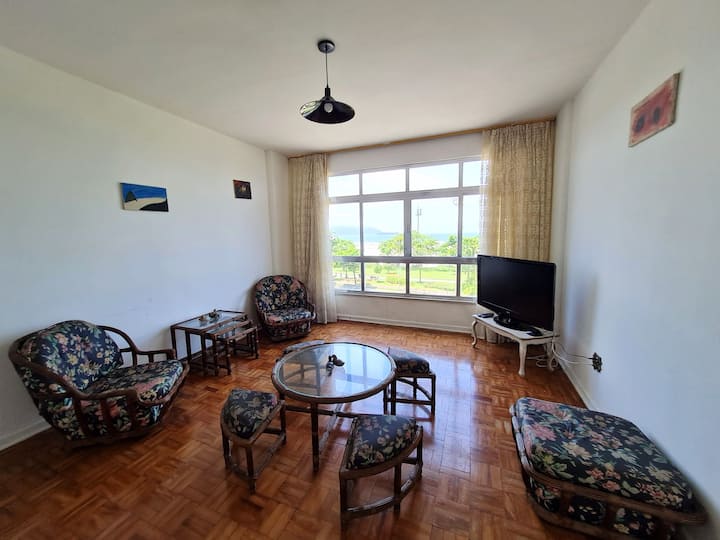 Apartamento De Frente Para O Mar Em Santos - Santos