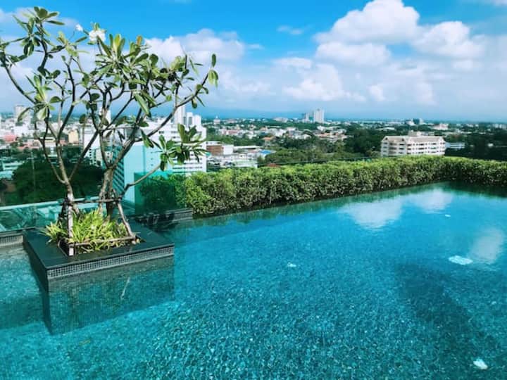 Astra泳池新公寓great Location, Pool,gym,近长康路夜市,古城 - Chiang Mai