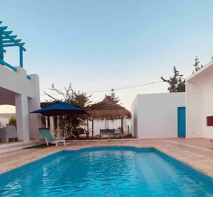 Villa Piscine 4 Min De La Plage à Djerba - Djerba