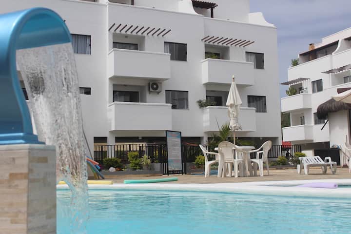 Maravilhoso Apartamento Duplex De Frente P/ Praia - Arraial do Cabo