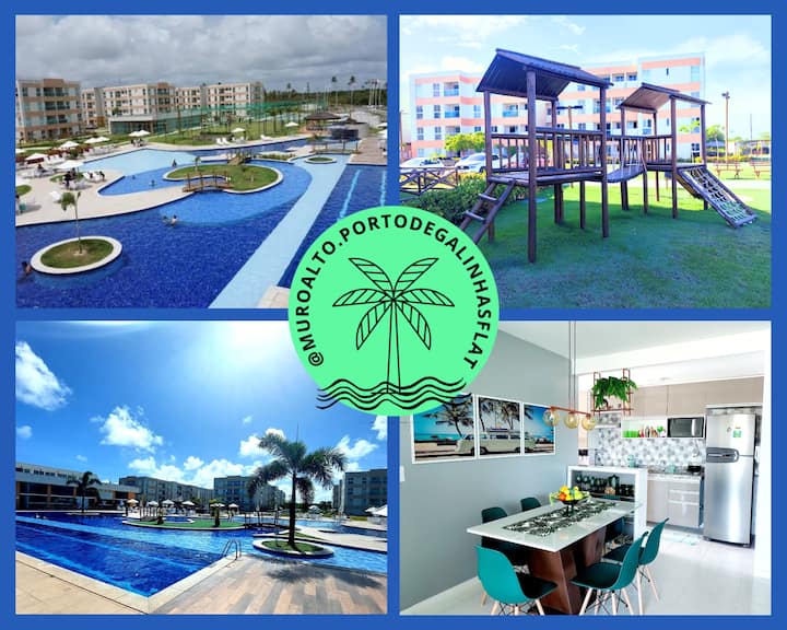 Lindo Flat 3qts Com Piscina Em Porto De Galinhas - Ipojuca