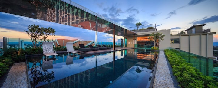 清迈 The Astra Condo长康路豪华公寓 夜市边近古城 Chang Khlan Road - Chiang Mai