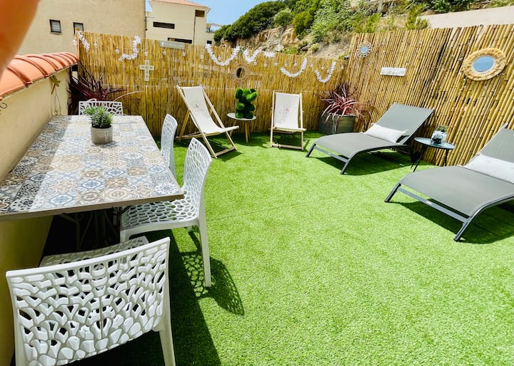 T2 Design Avec Big Terrasse à 5’ Citadelle & Plage - Calvi
