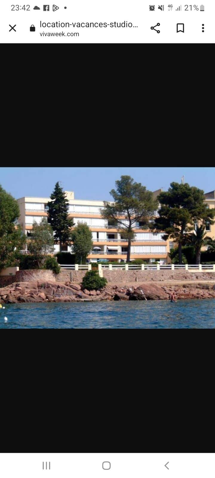 Appartement Les Pieds Dans L'eau - Cap Estérel