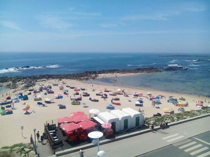 Vista Mar - T2 Primeira Linha De Praia - Azurara
