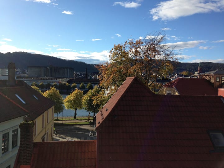 Idyllic Bergenshus In The Old City - Bergen, Norway