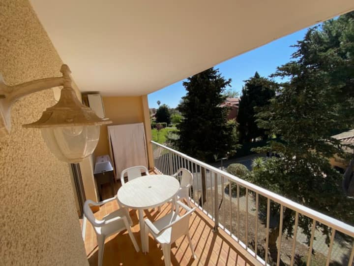 Appartement Climatisé Avec Parking Et Piscine - Canet-en-Roussillon