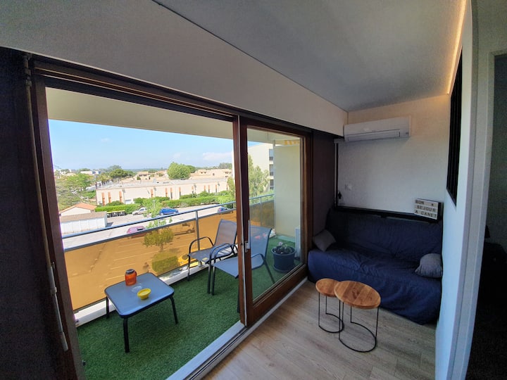 Joli Studio Climatisé Avec Parking Et Piscine - Pirineos