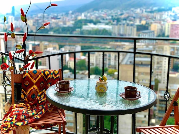 Fantastic View Of All Over Tbilisi (City Center) - Tbilisi