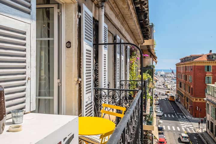 Nice Port - Lumineux 4 Pièces Avec Climatisation - Nice