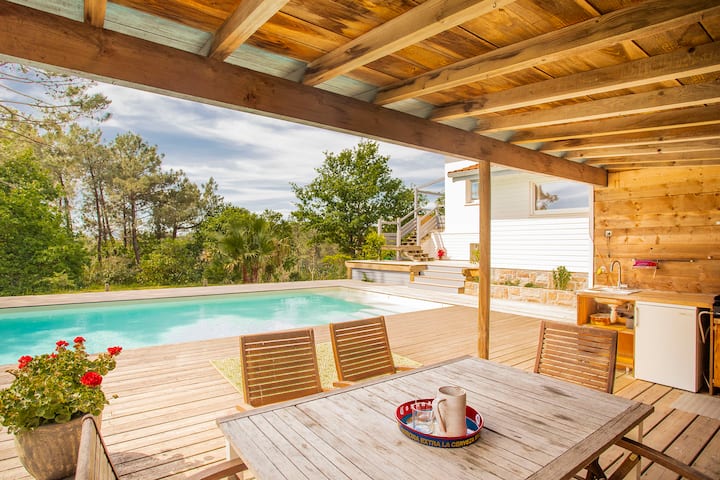 Villa Arborée Avec Piscine À 5 Min De L'océan - Bidart