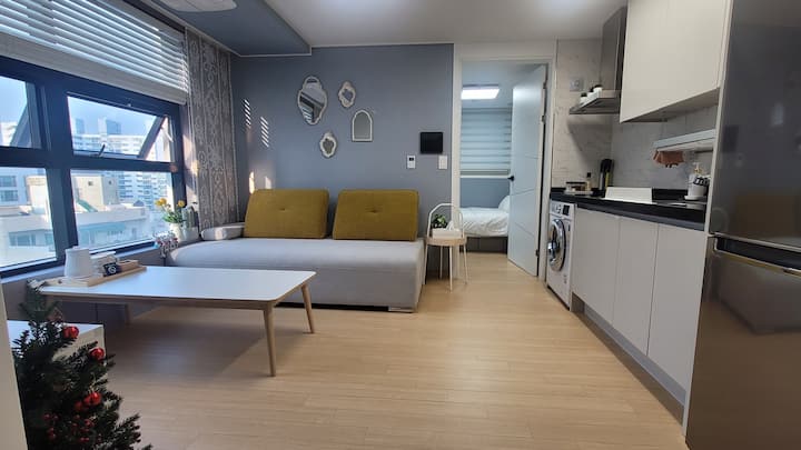 다즐H💕신축투룸🏠테라스🍺해변10초🏖무료주차🚗애견동반가능🦮넷플릭스🐣오락실게임🥳 - Corea del Sur