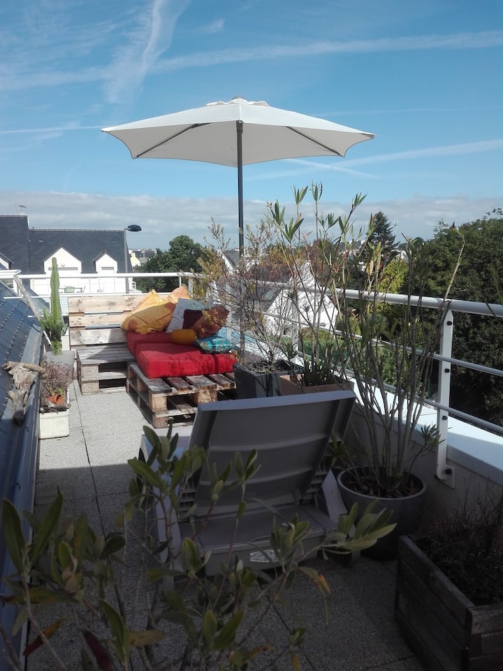 Appartement - Terrasse Sur Toit - Quartiertréboul - Douarnenez