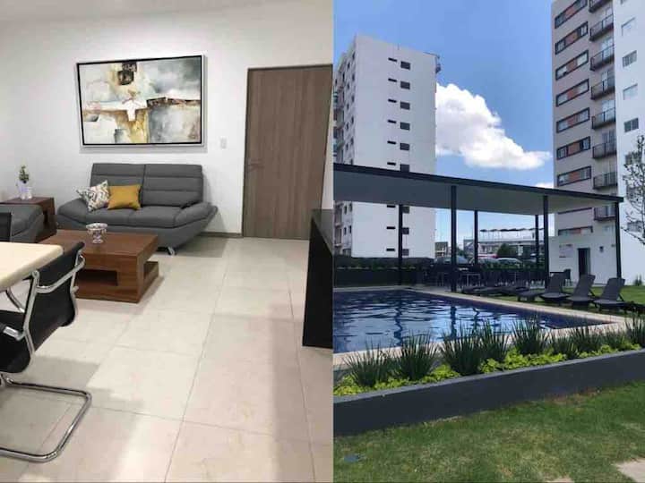 1.2. Depa Hermoso Con A/c, Piso 4, Alberca - Zapopan