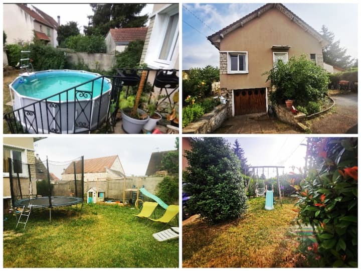 Maison, Piscine. 2 Chambres - Mantes-la-Jolie