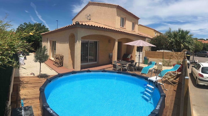 Maison Cabestany Climatisée Avec Piscine - Saint-Cyprien