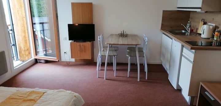 Un Grand Studio Au Calme, Piscine, Spa, Balcon - Chambéry