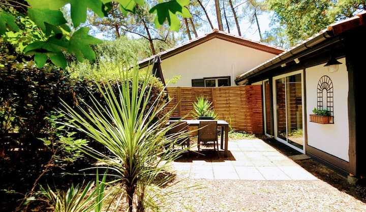 Hossegor - Petite Maison Mitoyenne 35m2&jardin - Plage Naturiste d’Hossegor