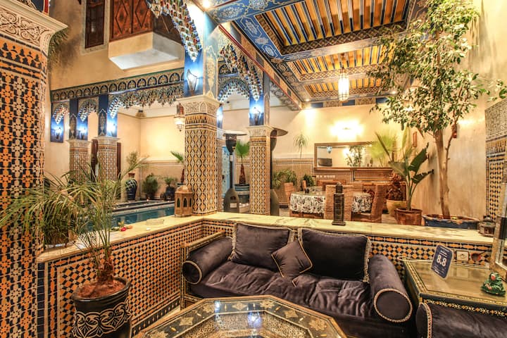 Chambre Avec Deux Lits Piscine Proche Souks - Marrakesh