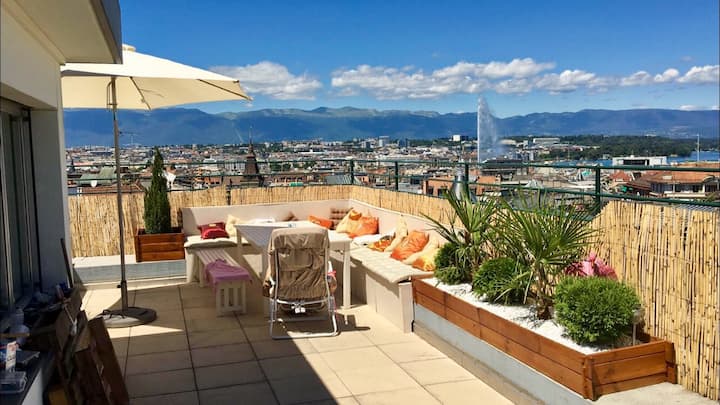 Penthouse/ Amazing View/city-center - Genf