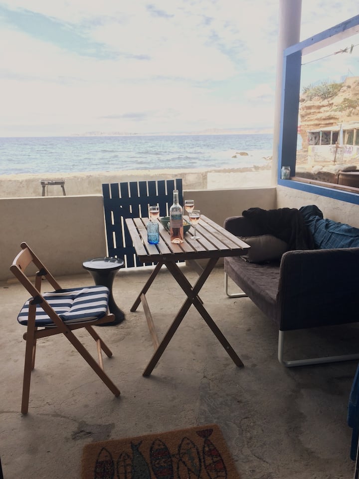 Cabanon D'albert Sur La Plage, Proche Calanques - Marseille