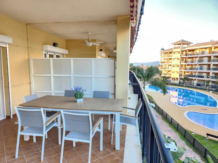 New! Canet Beach With Terrace, Pool Wifi & Parking - Canet de Berenguer