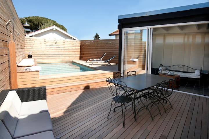 Villa Andernos Climatisée Piscine 50m De La Plage - Andernos-les-Bains
