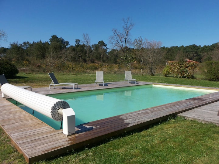 Villa Océane 110m2 + Piscine 50m2 Wi-fi - Moliets-et-Maa