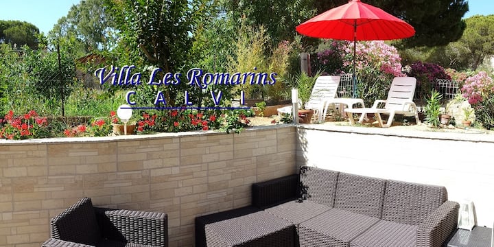 Villa Les Romarins à Calvi. Des Vacances Au Calme. - Calvi