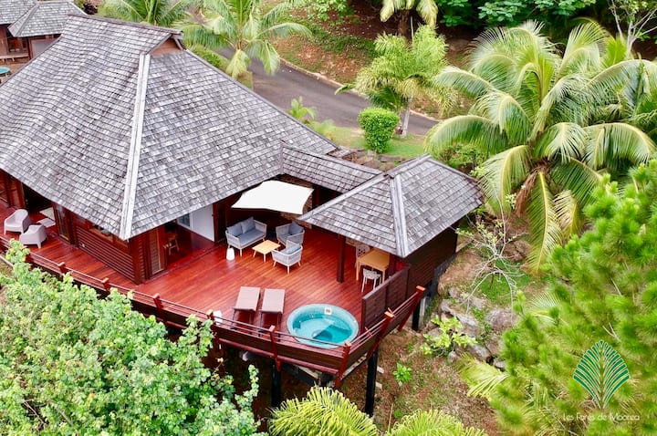 Villa Anuhe - Villa & Jardin Luxuriant à Moorea - French Polynesia