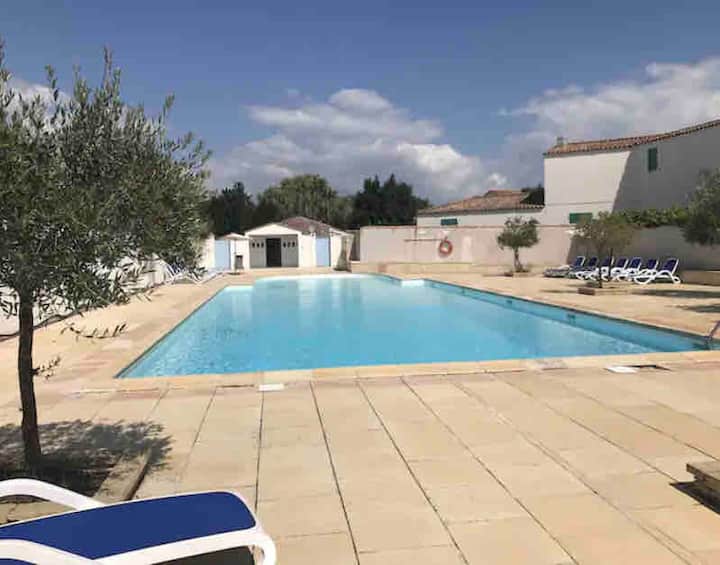 Maisonnette 4/5p, Piscine, Petit Jardin -La Flotte - Île de Ré