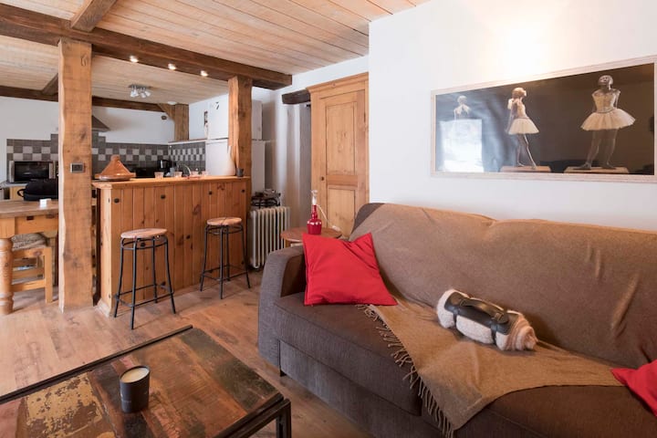 Appartement Dans Chalet Avec Terrasse Ensoleillée - Saint-Gervais-les-Bains