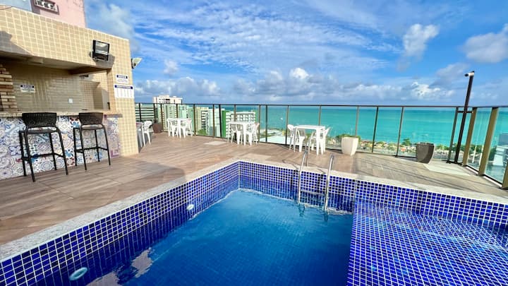 Edf Galés Da Pajuçara 2 Quartos Vista Mar/piscina - Maceió