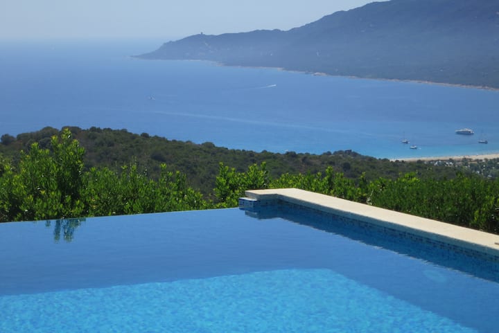 Partie De Villa Corse Du Sud Piscine Vue Mer - Coti-Chiavari
