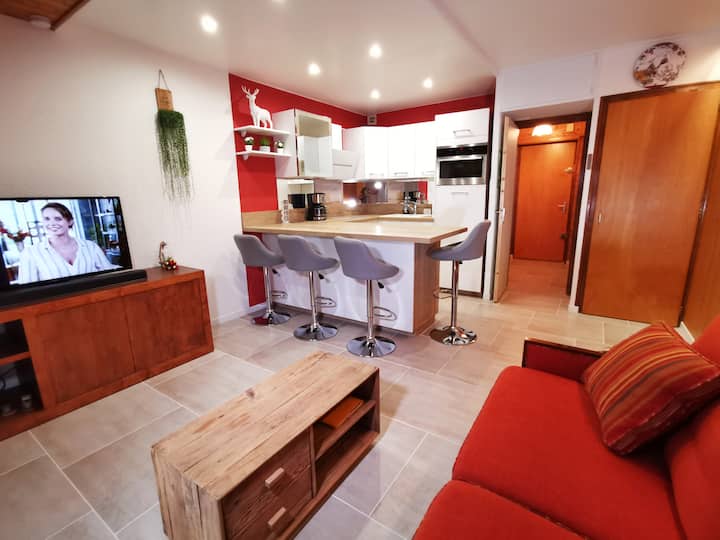 Studio Moderne Rénové, Terrasse Vue Montagnes - Le Chinaillon