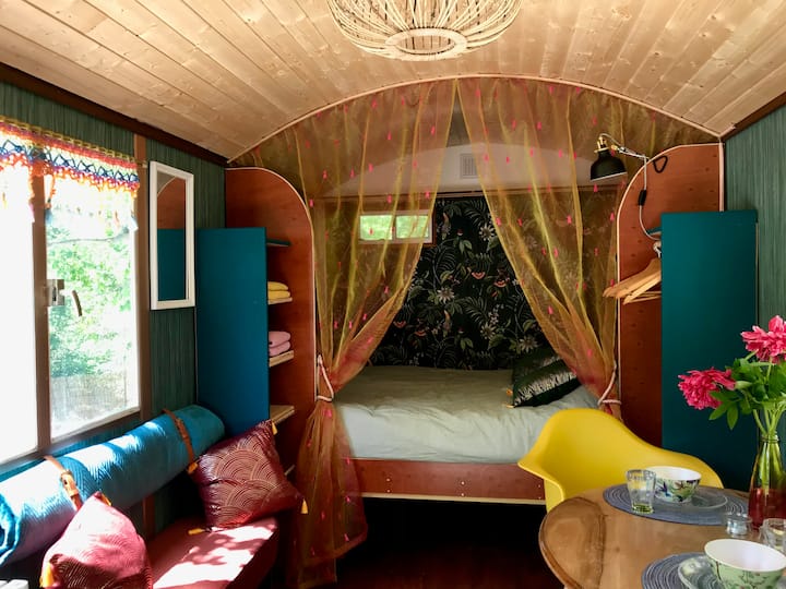 Roulotte " La Bohème" Met Privétuin - Montbrun-les-Bains