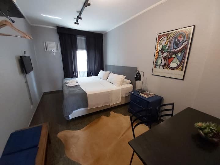Studio At Al. Santos Close Paulista Av. Air-con - Sao Paulo