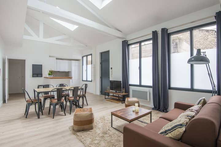 Industriel, Loft Lumineux 2 Chambres, Paris 15e - París