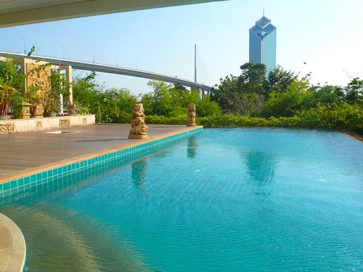 Nice 3br Apt, River Front View, Near "Asiatique" - Bangkok