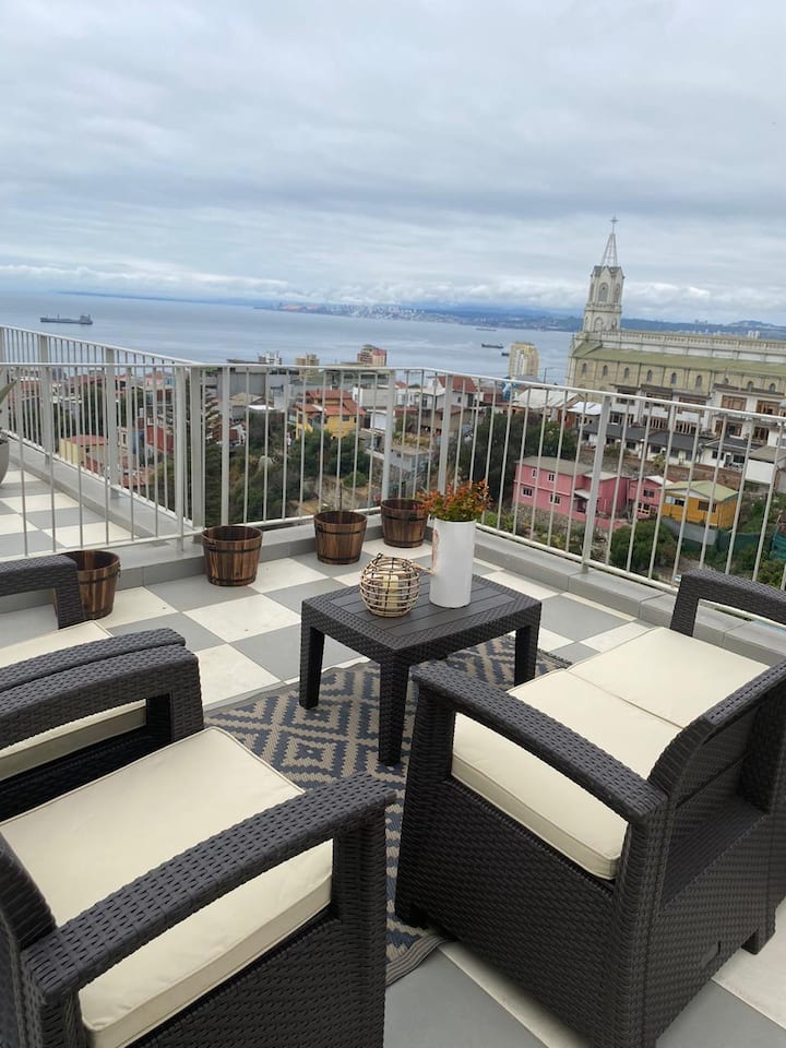 Espectacular Loft  Con Terraza Privada - Valparaíso