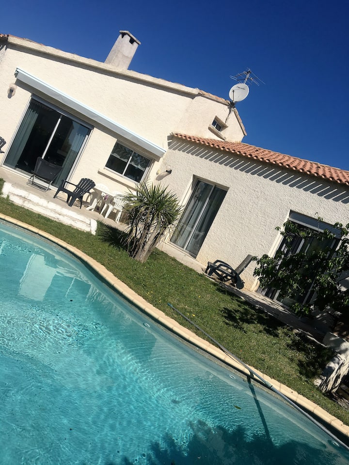 Belle Villa Avec Piscine à 10 Minutes Des Plages - Montpellier