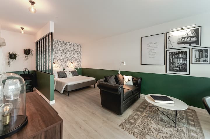 Studio Retro Green Hyper Centre Derrière Sofitel - Luxembourg