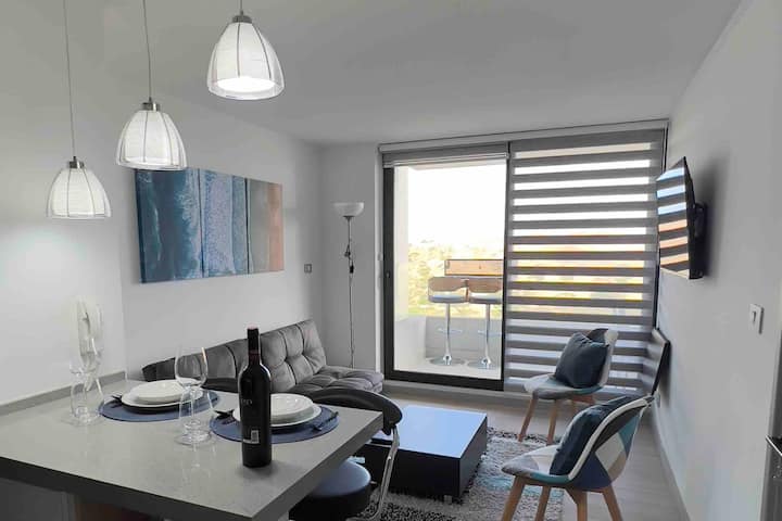 Departamento Con Hermosa Vista Del Mar Y Las Dunas - Concón