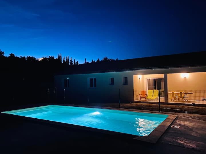 Gorges De L'ardèche New Villa With Swimming Pool 8\/9 Pers - Vallon-Pont-d'Arc