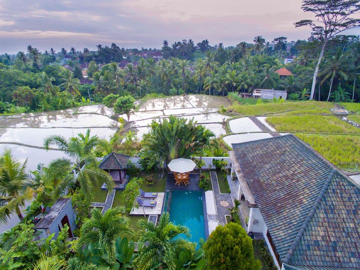 Stunning Rice Field Sunset View 2br Pool Villa !! - Indonésie