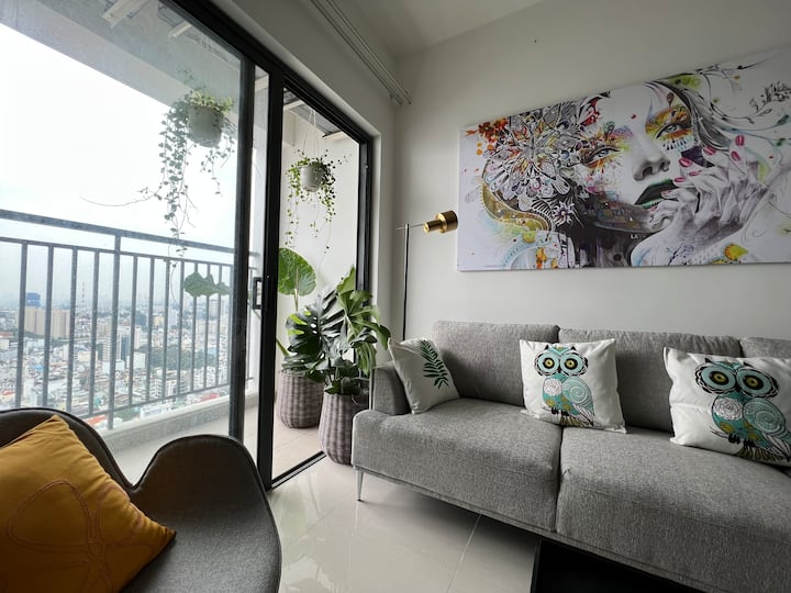 Two Queen+balcony @ D1-near Pullman+drying Machine - Hô Chi Minh-Ville