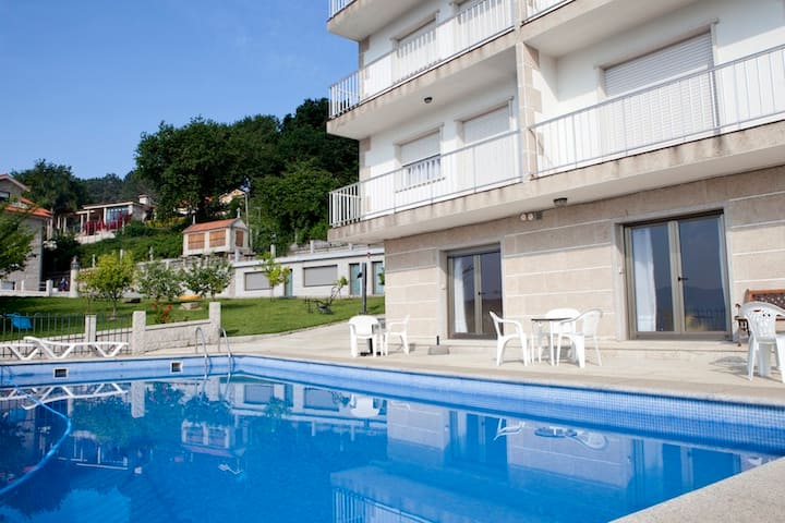 Apartamento Con Vistas Al Mar,a 4km De Sanxenxo - Combarro