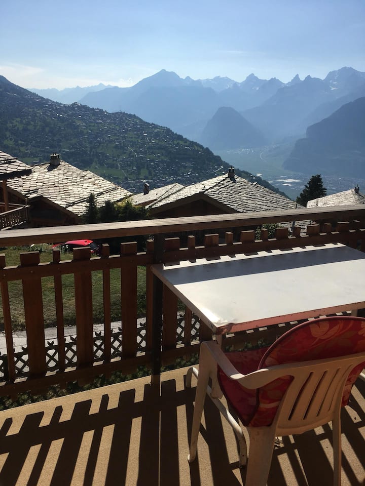 Studio With Beautiful View In Veysonnaz - Veysonnaz